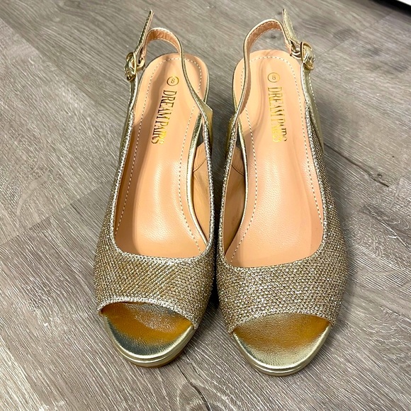 Dream Pairs | Shoes | Dream Pairs Neina Chunky High Heels Peep Toe ...